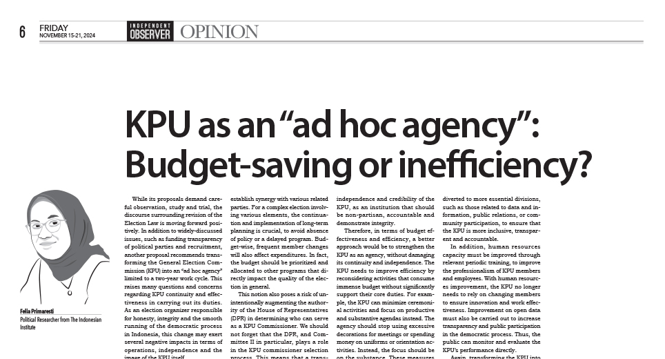 KPU as an “ad hoc agency”: Budget-saving or inefficiency? | The ...
